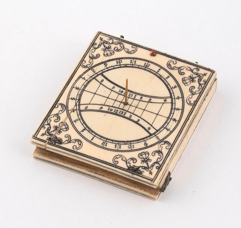 Rare Mid-17th Century French Dieppe Magnetic Azimuth Dial For Sale at ...