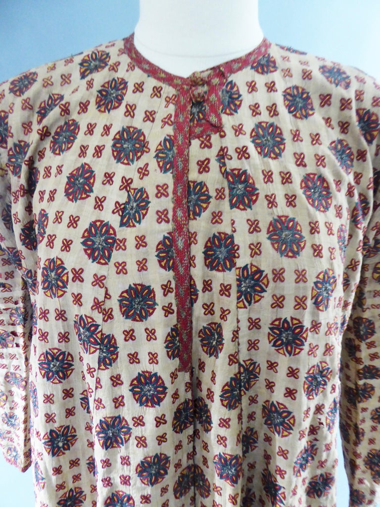 A Rare Ottoman Banyan in Embroidered Silk - Early 19th century For Sale ...