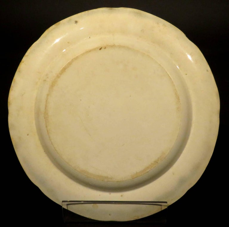 Rare Pair of 19th Century Herculaneum Pottery Plates, Liverpool, circa ...