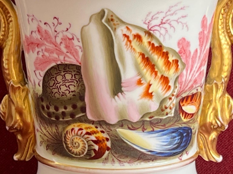 Rare Spode Porcelain Shell Decorated Vase Pattern 3930 C.1824 For Sale ...
