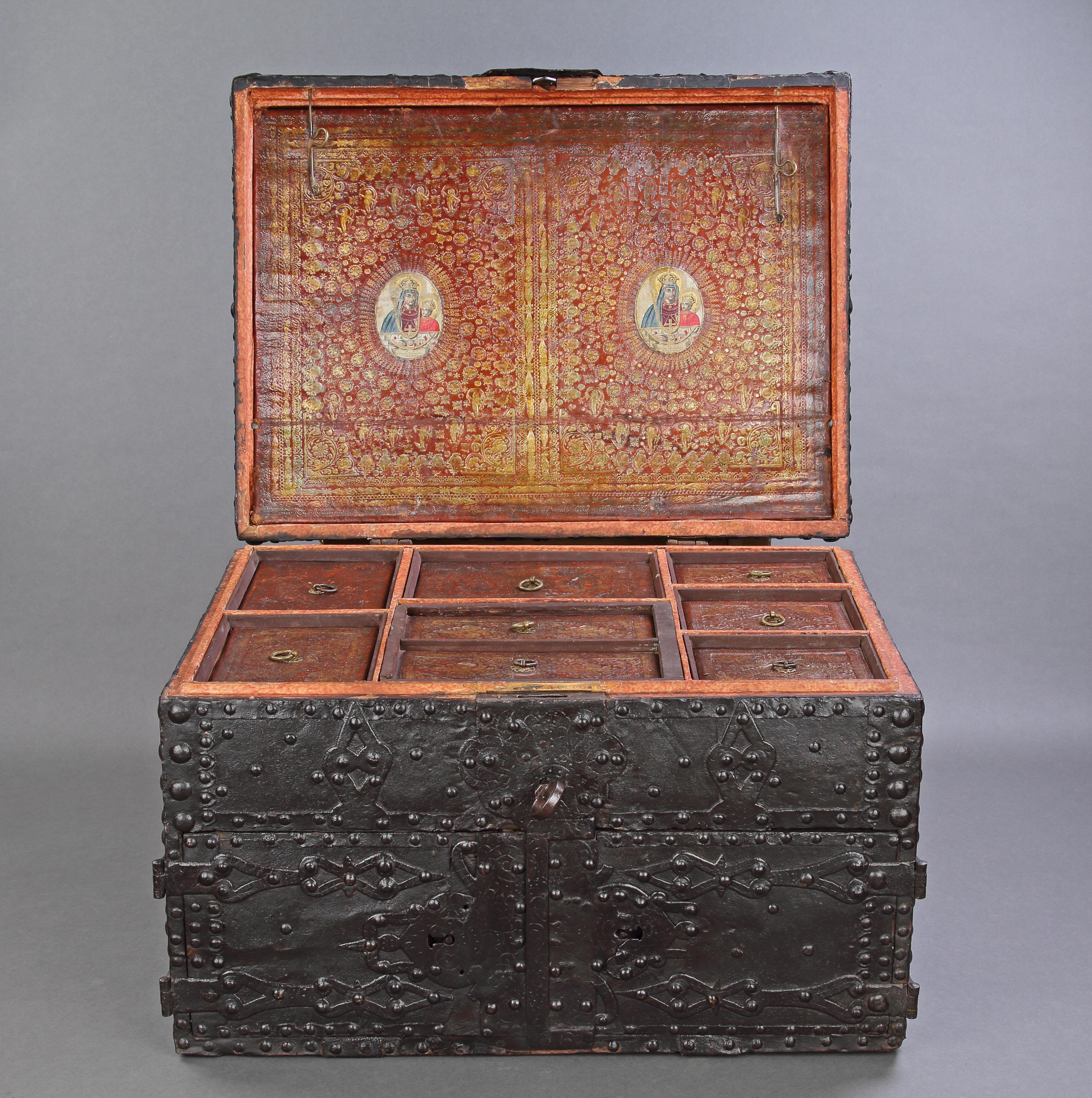 A Rare Travelling Priest’s Strongbox For Sale at 1stDibs