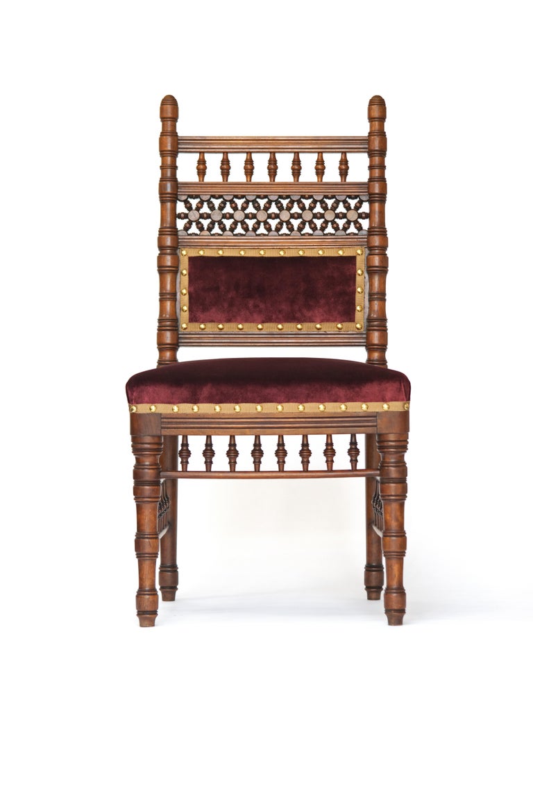 A Rare Walnut Side Chair For Sale at 1stDibs