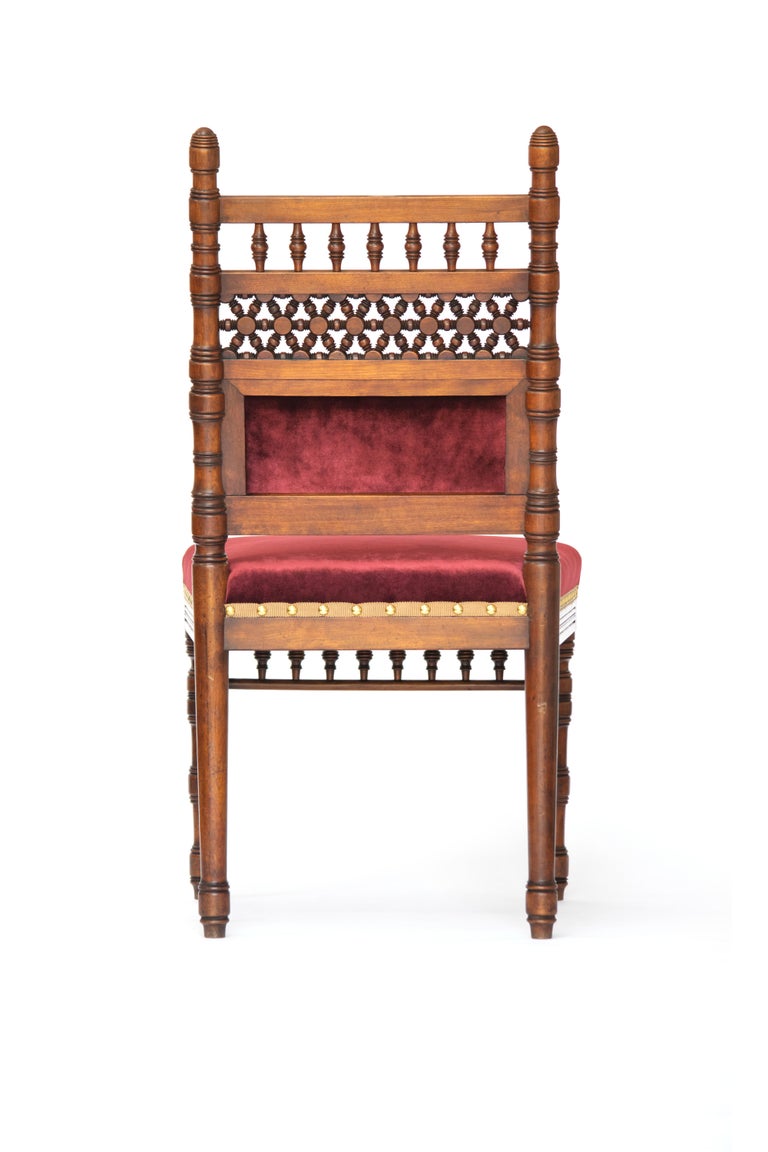 A Rare Walnut Side Chair For Sale at 1stDibs