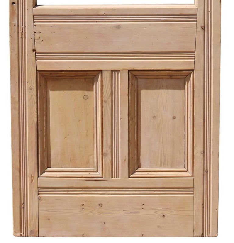 Reclaimed Exterior Glazed Pine Door For Sale at 1stDibs | pine exterior ...