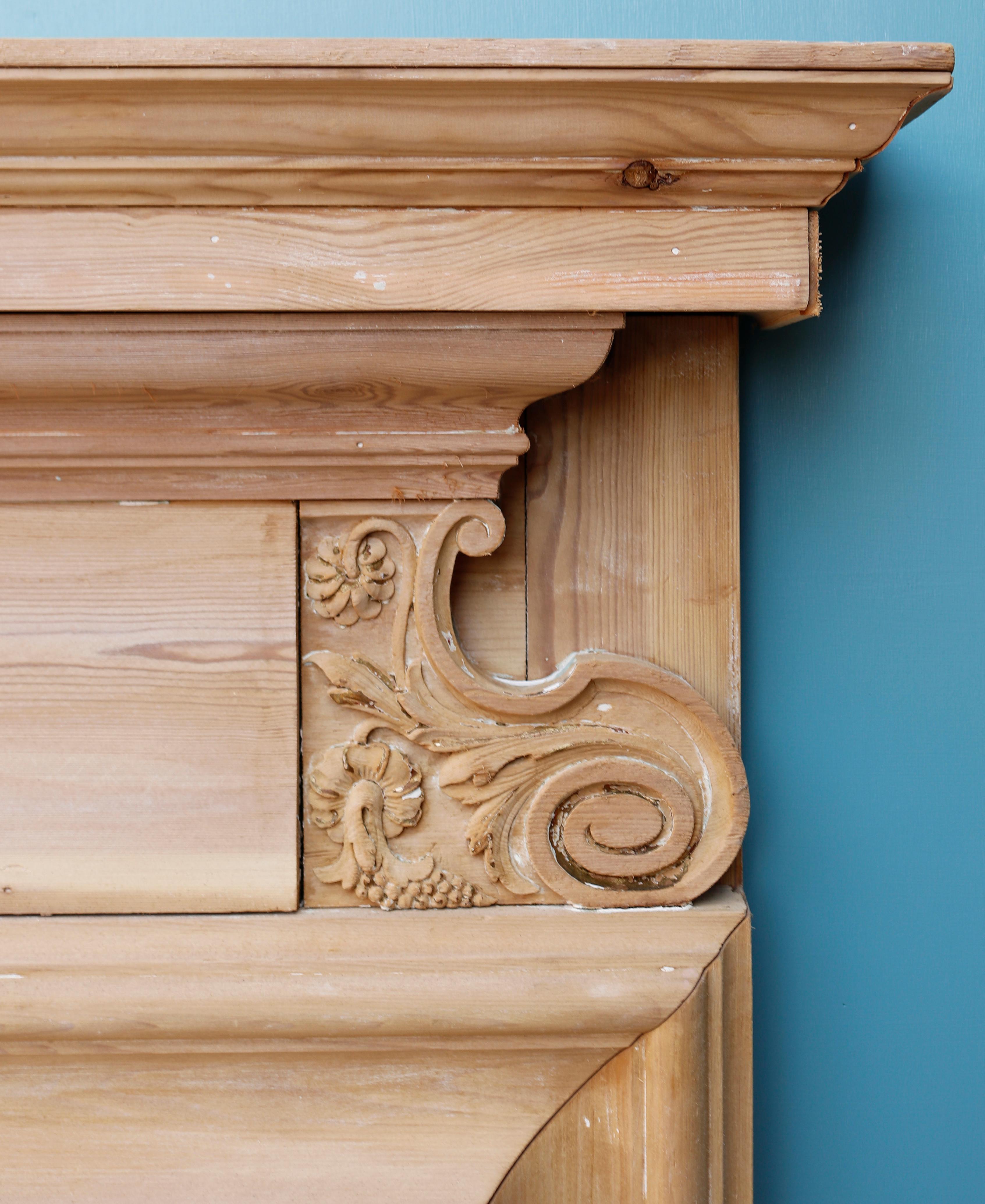 Reclaimed Georgian Style Bolection Fireplace Mantel For Sale at 1stDibs