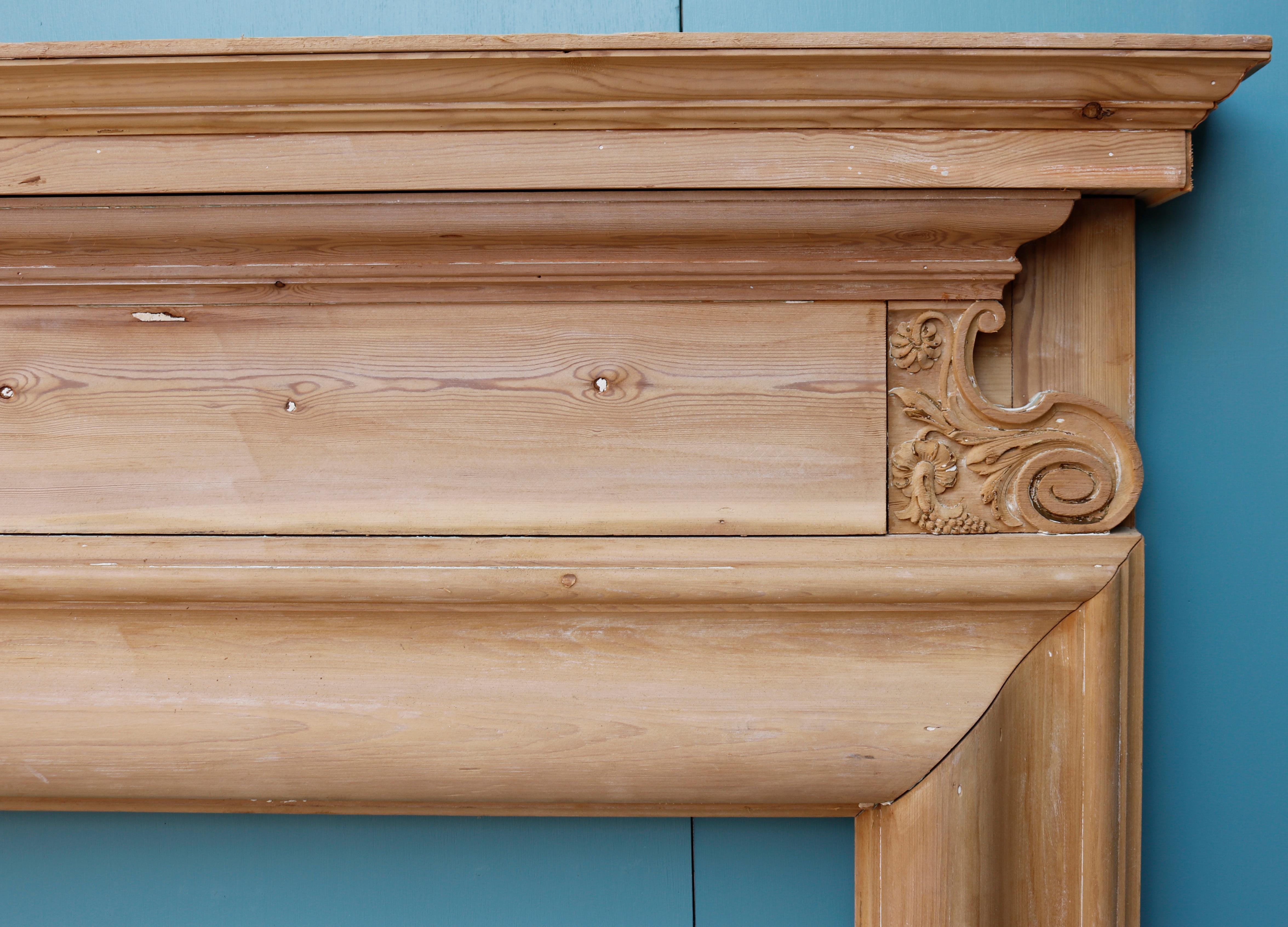 Reclaimed Georgian Style Bolection Fireplace Mantel For Sale at 1stDibs