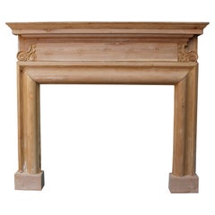 Georgian Style Portland Stone Fireplace Mantel For Sale at 1stDibs