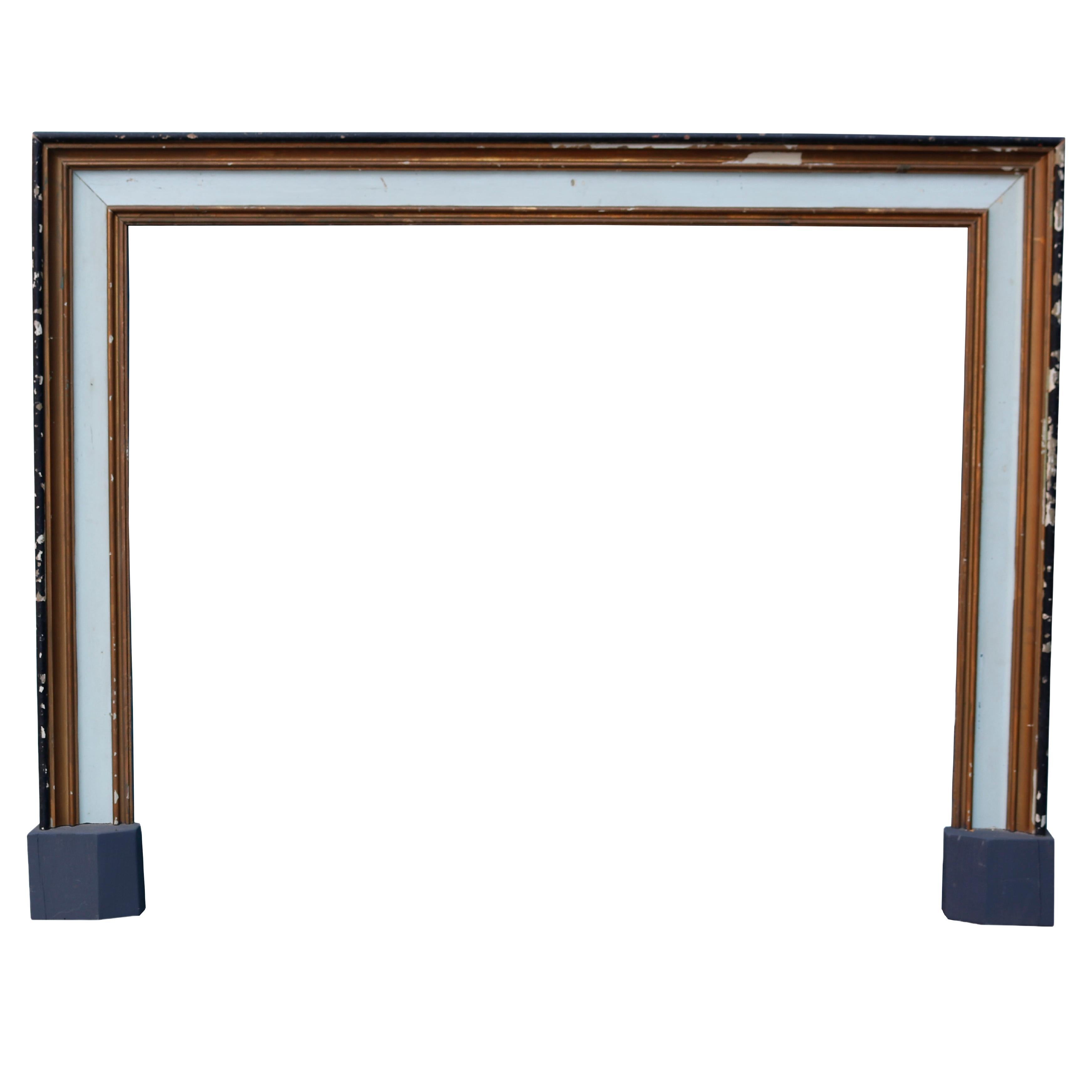 Antique Limestone Bolection Fireplace Surround For Sale at 1stDibs