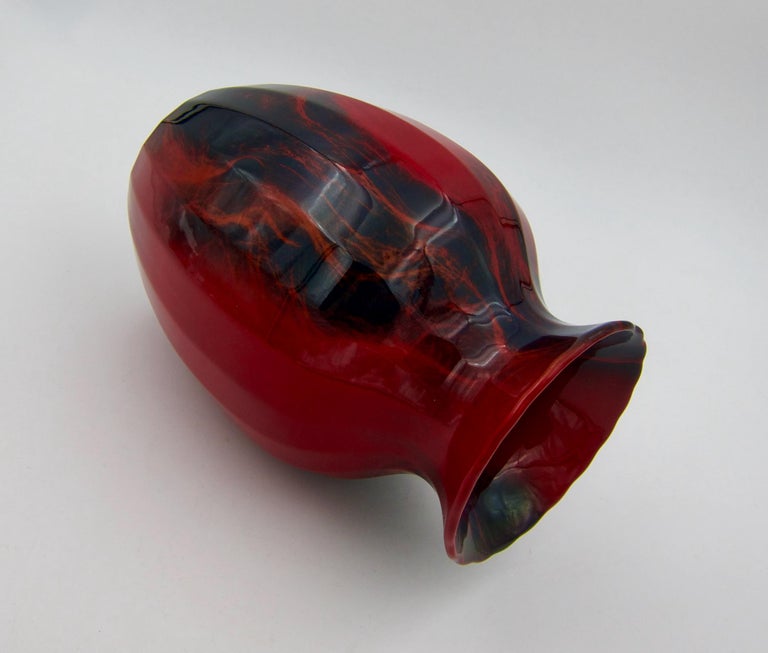 Red Art Deco Flambe Vase by Royal Doulton at 1stDibs | royal doulton ...