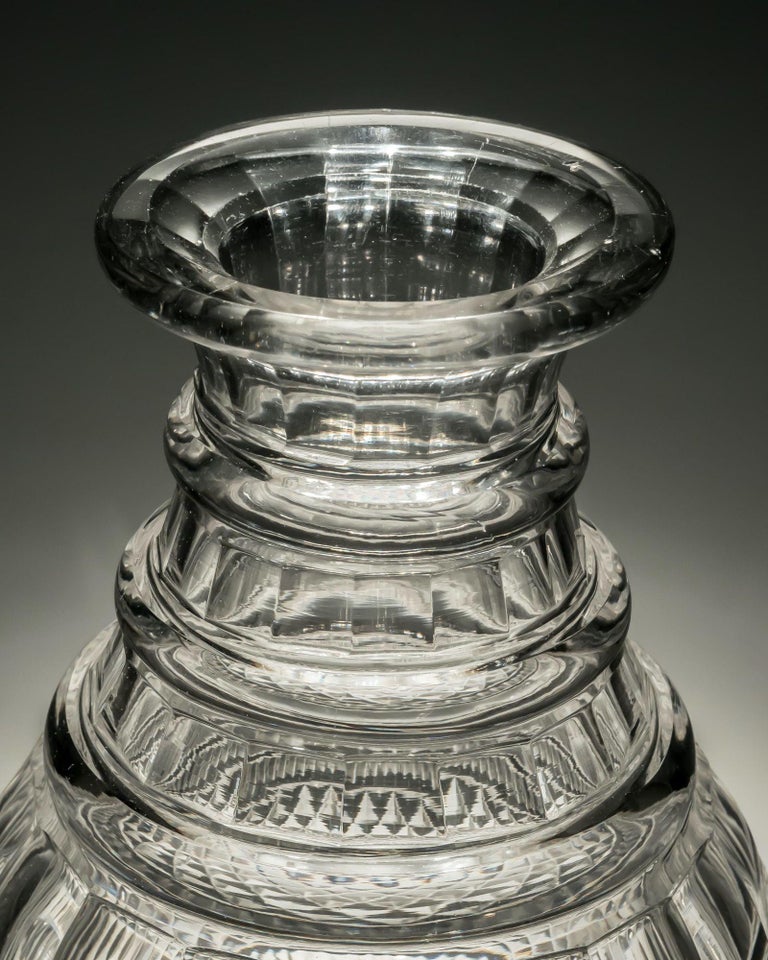 Regency Cut Glass Magnum Carafe For Sale at 1stDibs