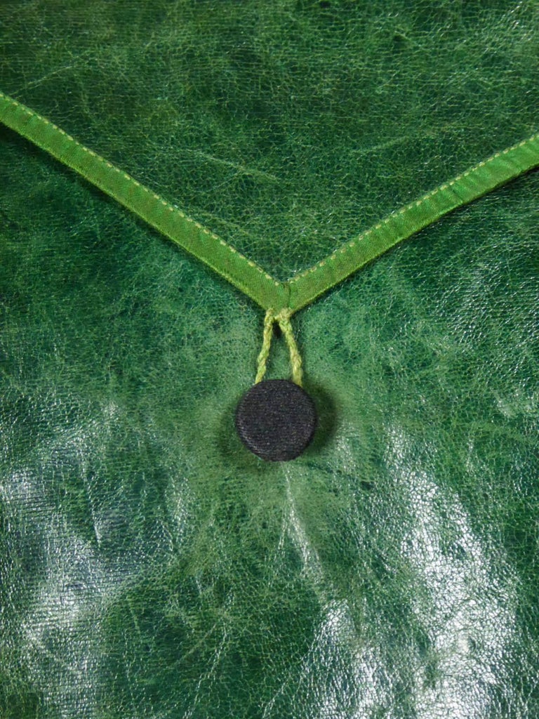 A Regency French Reticule Purse, leather and Chintz Early 19th century ...