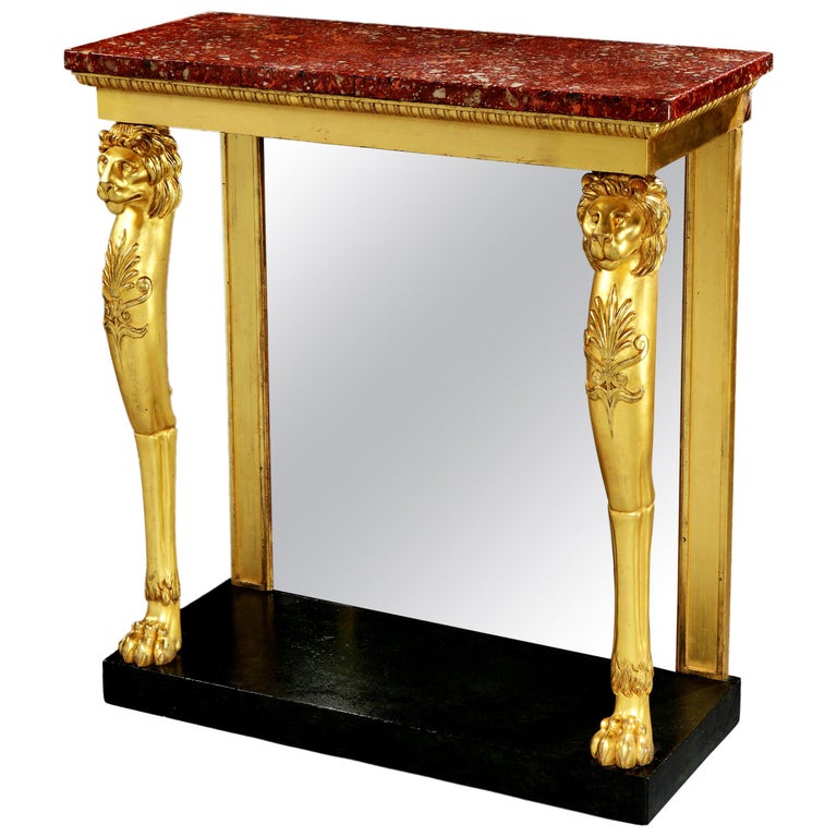 Regency Giltwood Console Table For Sale at 1stDibs