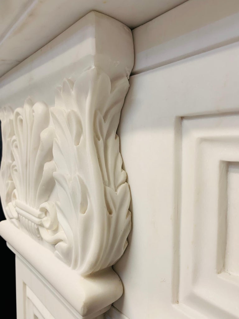 Regency Greek Revival Style Marble Fireplace Surround at 1stDibs
