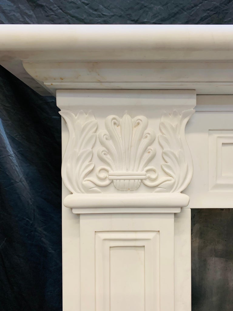 Regency Greek Revival Style Marble Fireplace Surround at 1stDibs