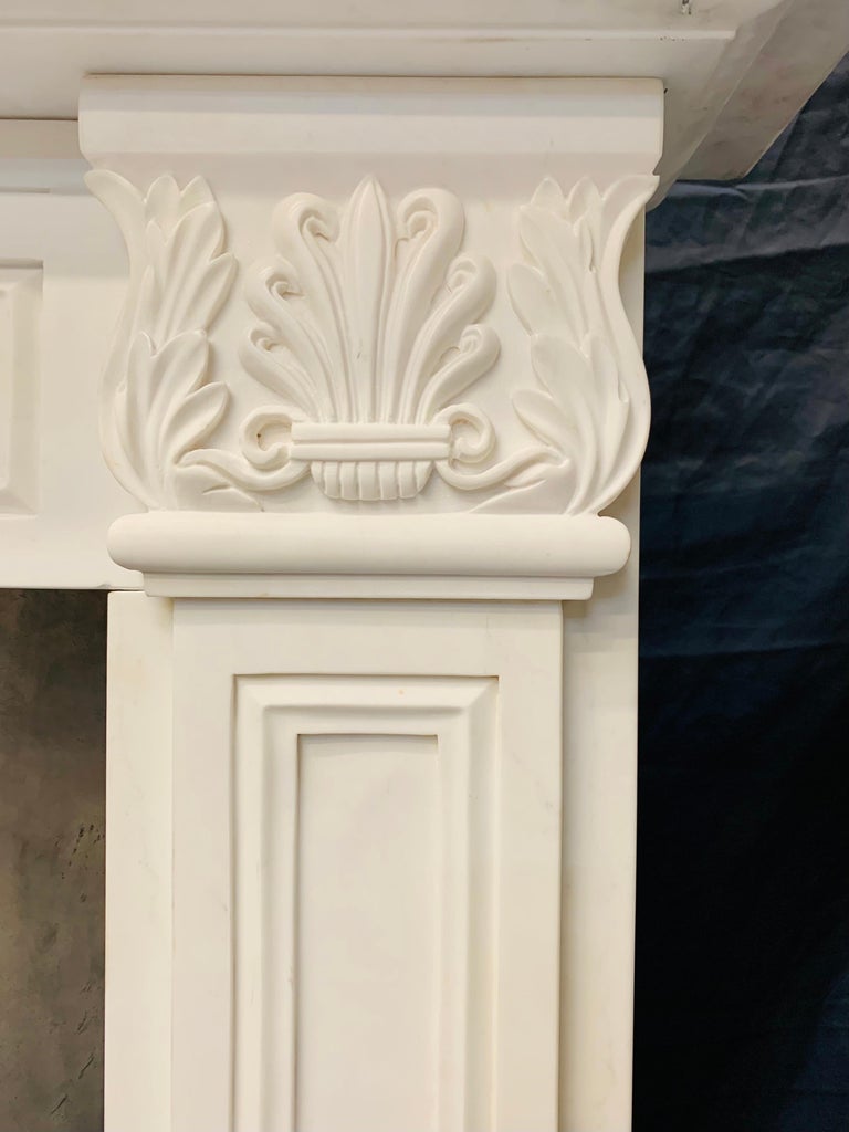 Regency Greek Revival Style Marble Fireplace Surround at 1stDibs