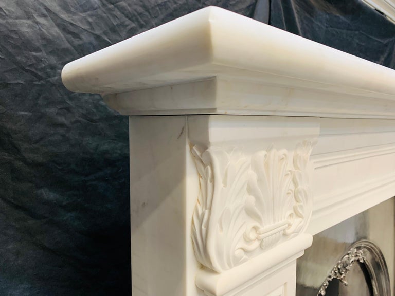 Regency Greek Revival Style Marble Fireplace Surround at 1stDibs