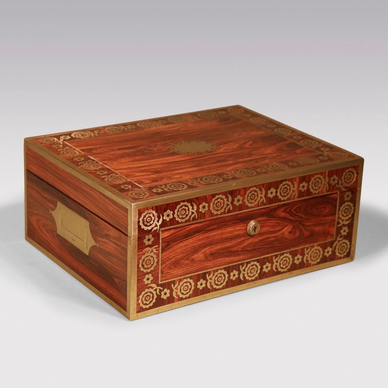 Regency Period Kingwood and Brass Box For Sale at 1stDibs
