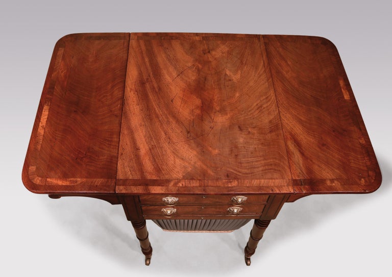 Regency Period Mahogany Work Table For Sale at 1stDibs