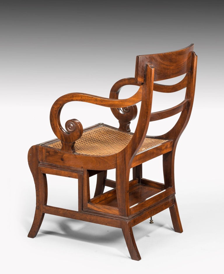 Regency Period Metamorphic Library Chair at 1stDibs
