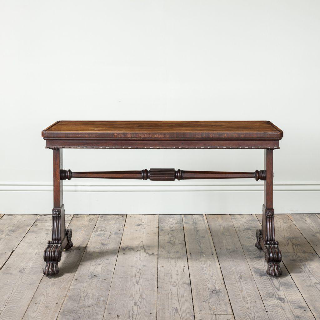 A Regency Rosewood Library Table For Sale at 1stDibs