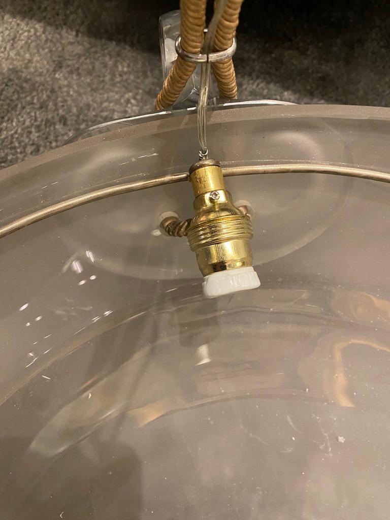 Rene Lalique Glass Art Deco Chandelier For Sale at 1stDibs