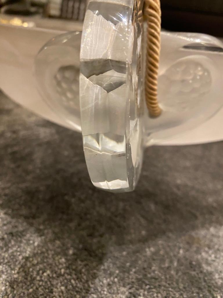 Rene Lalique Glass Art Deco Chandelier For Sale at 1stDibs