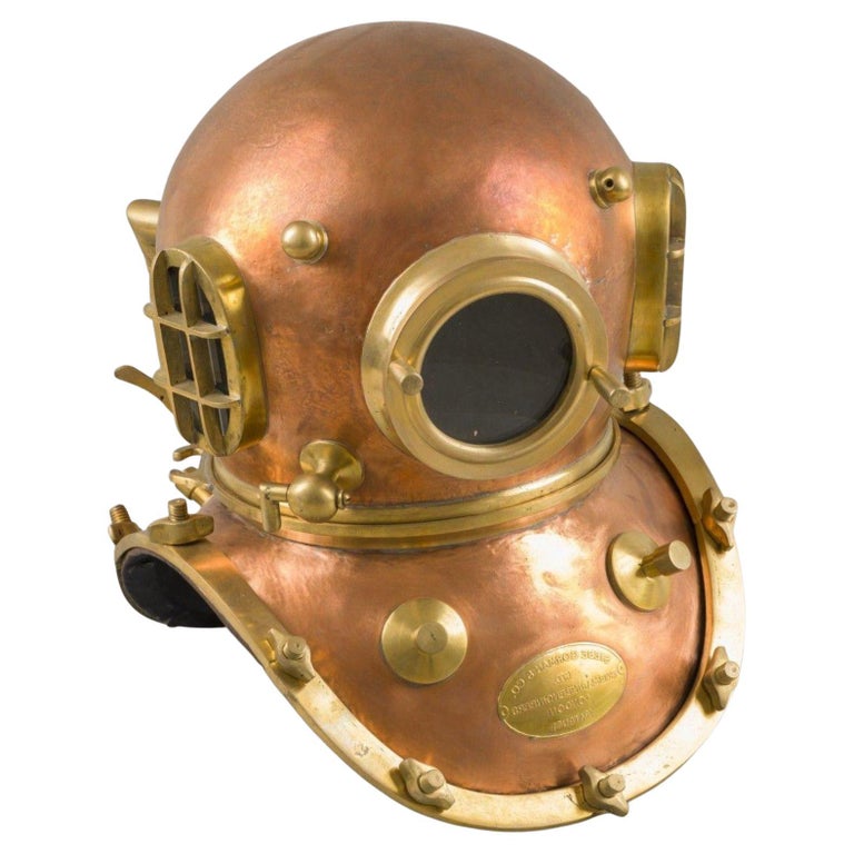 Replica Brass 12-Bolt Siebe Gorman and Co. Diving Helmet at 1stDibs