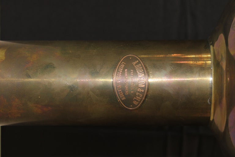 A. Robinson Co Ltd. Liverpool Brass Ships Compass Converted Table Lamp ...