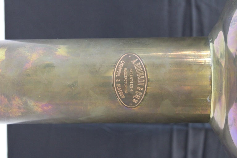 A. Robinson Co Ltd. Liverpool Brass Ships Compass Converted Table Lamp ...