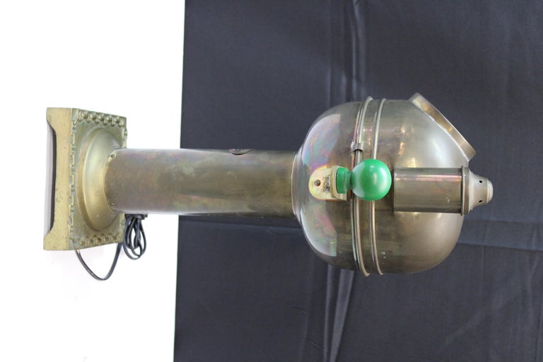 A. Robinson Co Ltd. Liverpool Brass Ships Compass Converted Table Lamp ...