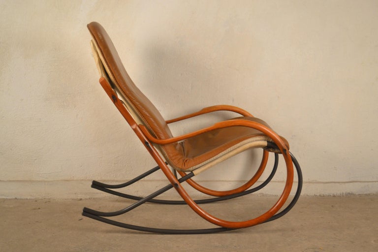 Rocking Chair Designed by Paul Tuttle, Strässle, Switzerland, 1970s For ...