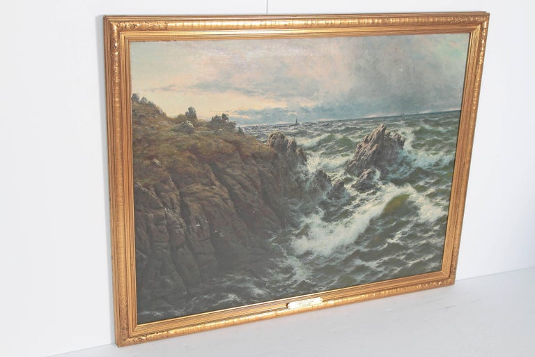 "A Rocky Coast" by Thomas Rose Miles For Sale at 1stDibs | thomas rose ...