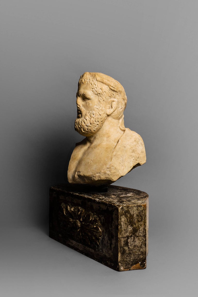 Roman Marble Bust of Hercules, 1st-2nd centuries AD For Sale at 1stDibs