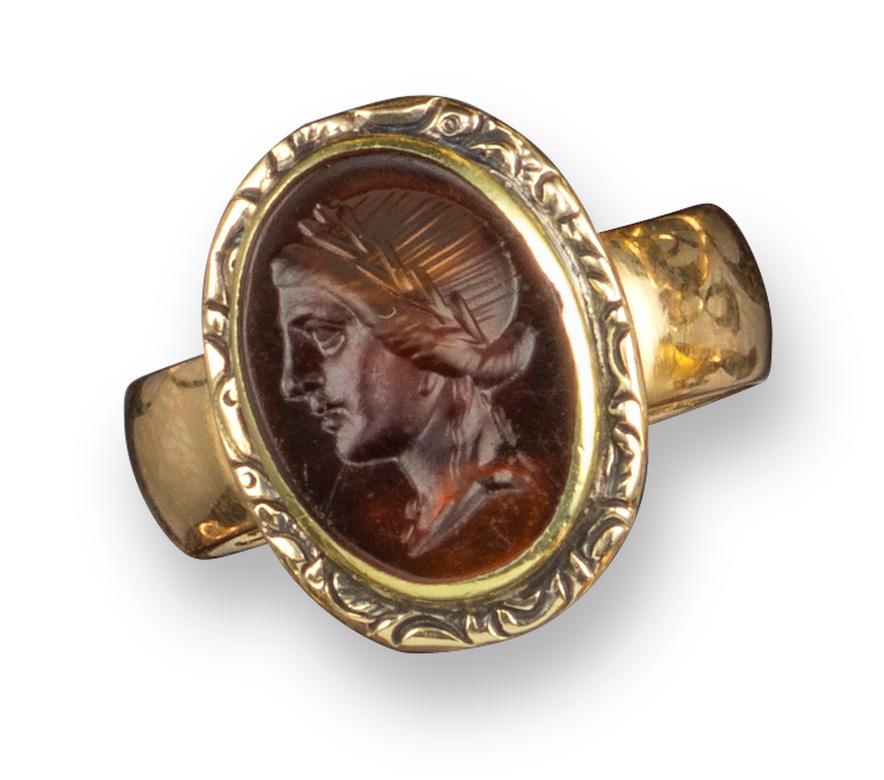 Roman Sard Intaglio Depicting Apollo, circa 1st Century BC-1st Centruy ...