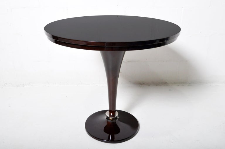 Round Pedestal Side Table For Sale at 1stDibs