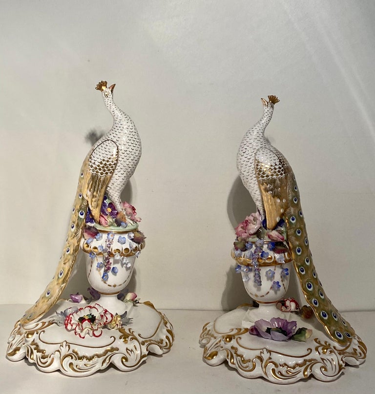 A Royal Crown Derby Porcelain Figure, Modelled as a Peacock For Sale at ...
