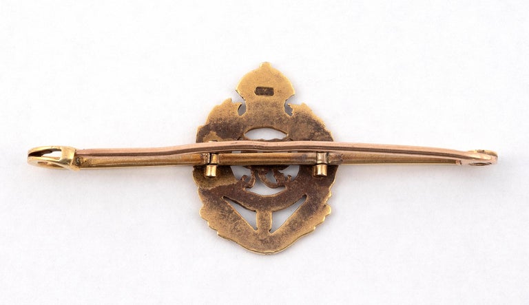 Royal Engineers Enamel Regimental Brooch For Sale at 1stDibs