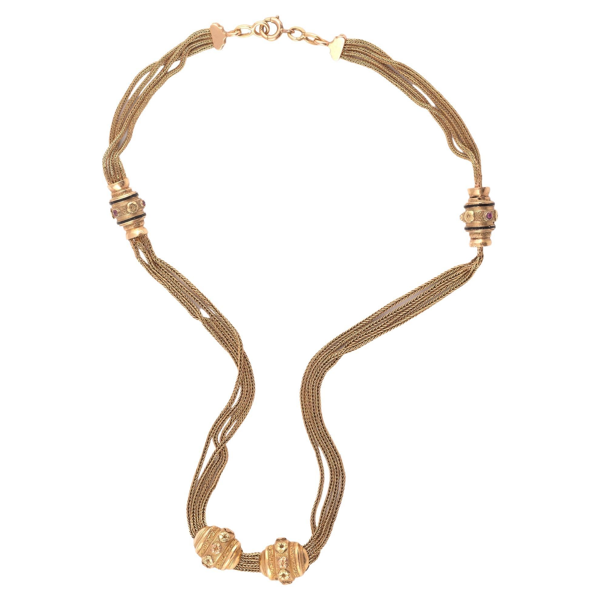 An Antique Gold Venetian long Chain necklace called Manin at 1stDibs ...