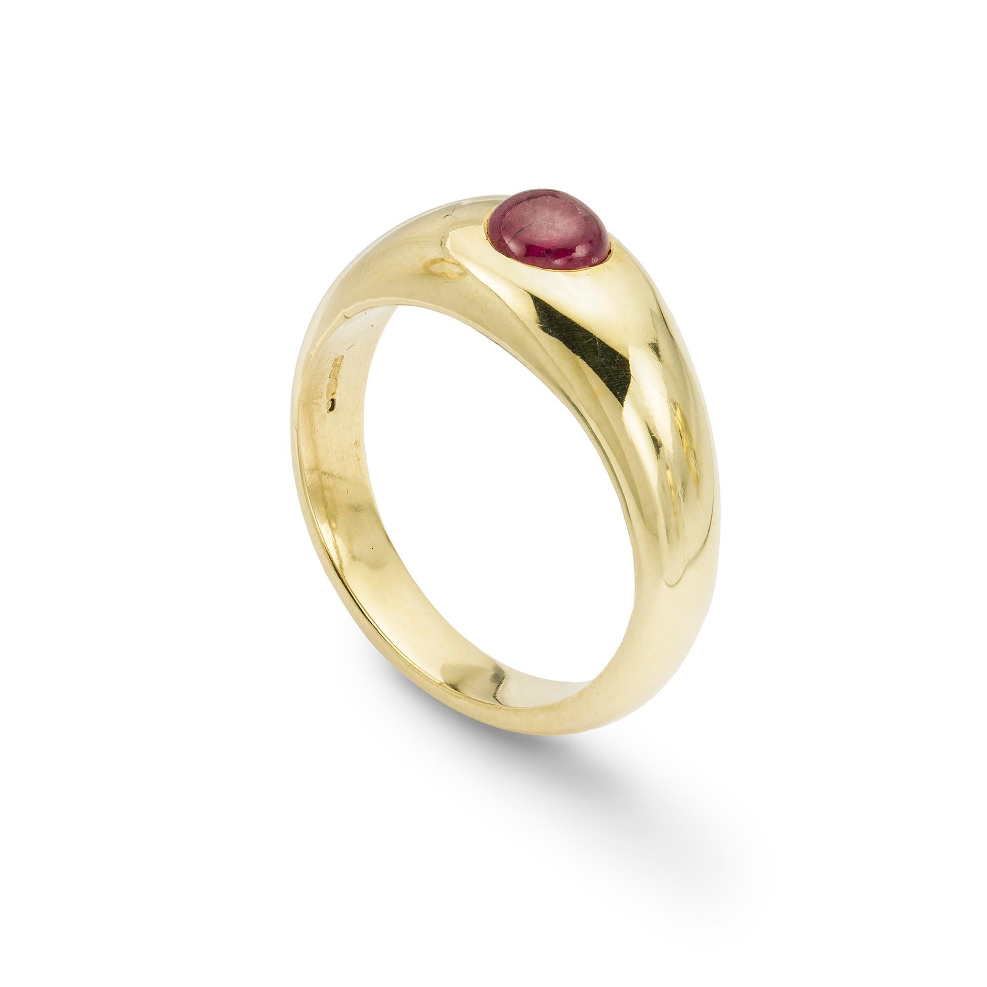 Ruby Set Gypsy Ring at 1stDibs