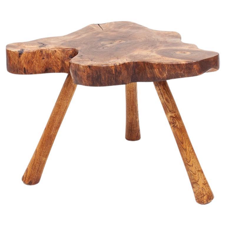 Rustic, Wabi-Sabi, Vintage French Wriggle Stool, 1960s For Sale at 1stDibs