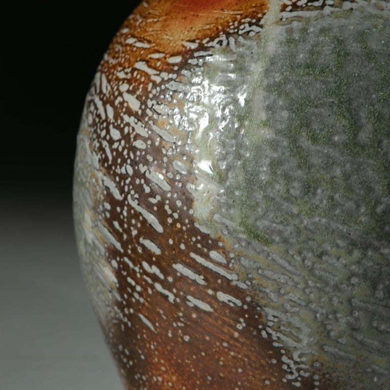 Salt Glazed Art Pottery Vase as a Lamp at 1stDibs