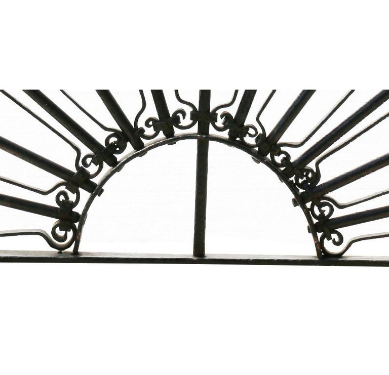 Salvaged Antique Wrought Iron Window For Sale at 1stDibs