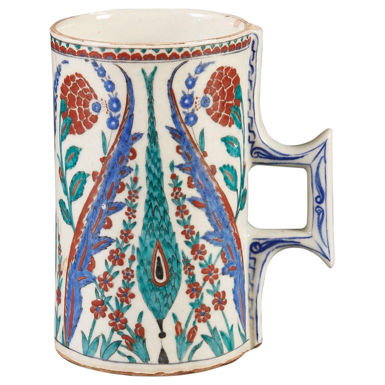 Samson Pottery Jug in the Iznik Taste at 1stDibs
