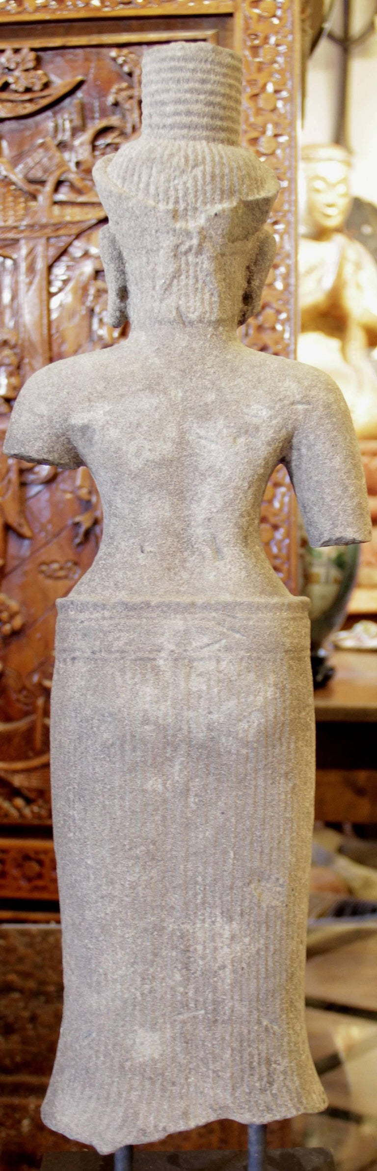 Sandstone Khmer Figure of Uma Goddess Fertility Love Deity Shakti ...