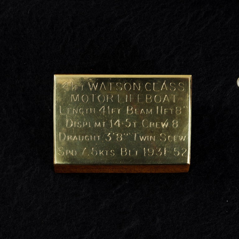Scale Model of a ‘Watson’ Class Lifeboat, circa 1931 For Sale at 1stDibs