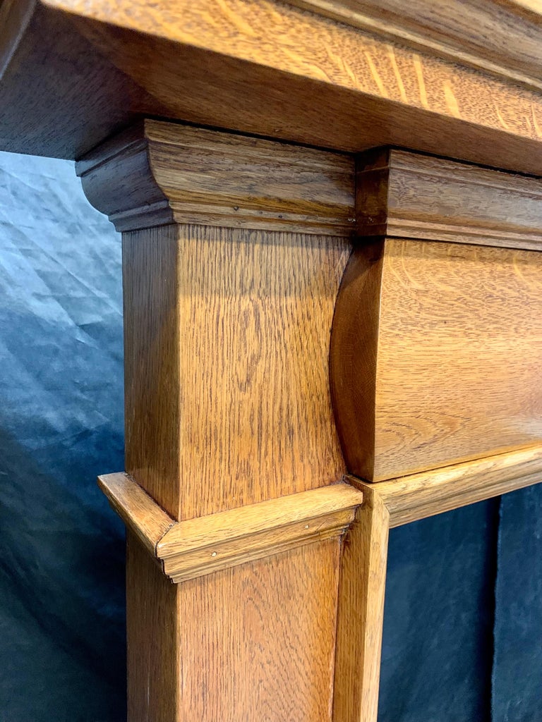 Scottish Edwardian Oak Fireplace Surround For Sale at 1stDibs
