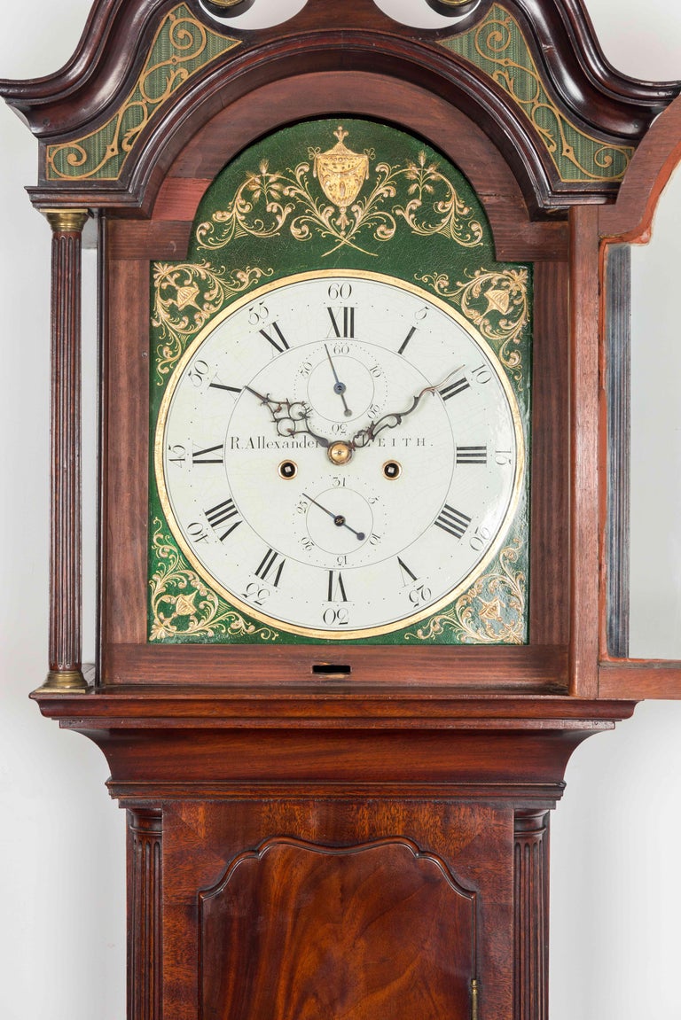 Scottish Antique George III Mahogany Longcase Clock by Robert Alexander ...