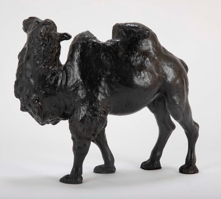 Sculpted Japanese Bronze of a Bactrian Camel at 1stDibs