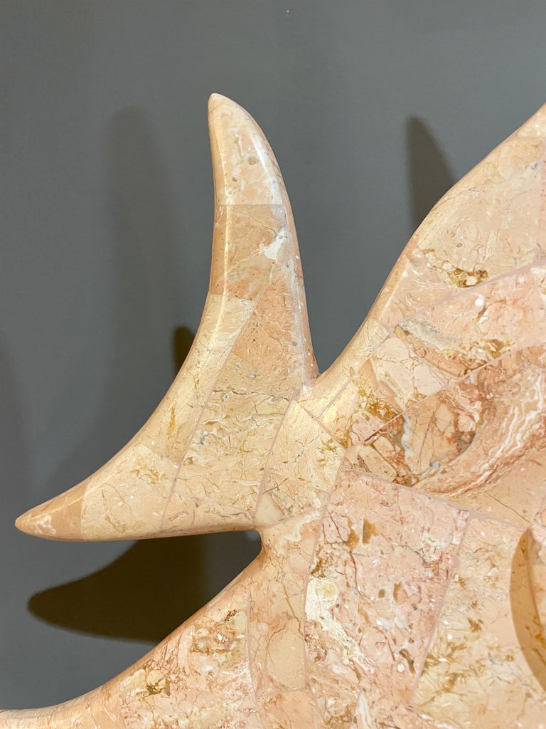 A Sculptural Tessellated Marble Tropical Fish For Sale at 1stDibs