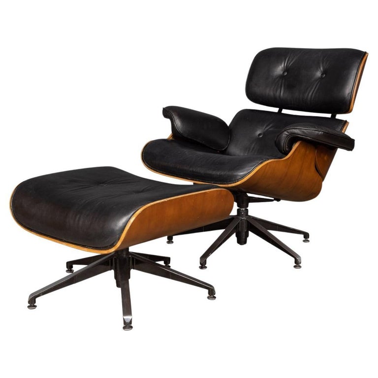Second Series Eames Lounge Chair and Ottoman, Herman Miller, c.1970 For ...